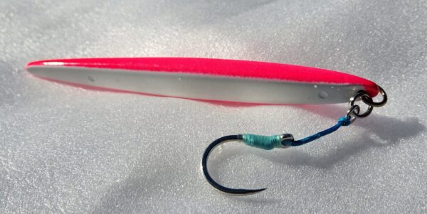 Neon Pink/White Color Fishing Jig - UAPJigs